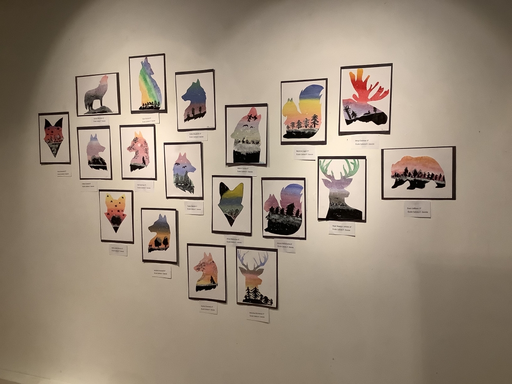 Exposition d’œuvres des élèves à la galerie d’arts Marie-Hélène-Allain ...